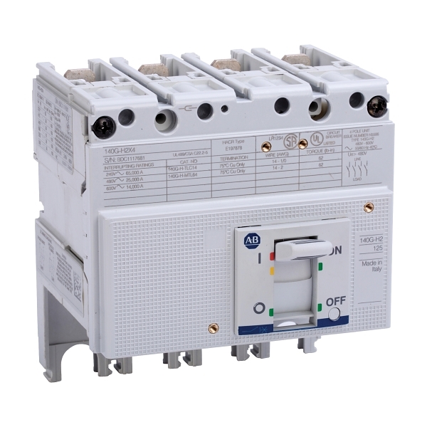 Allen-Bradley 140G MCCB H Frame Less Trip Unit 25kA 4P