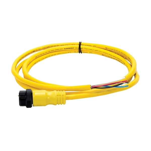 Allen-Bradley 1485 DeviceNet Cable Thin Yellow Mini Female 2m