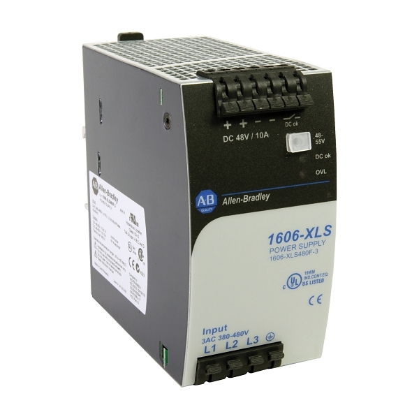 Allen-Bradley 1606 Power Supply 3Phase 380 to 480V to 48 to 56V DC 480W 10A