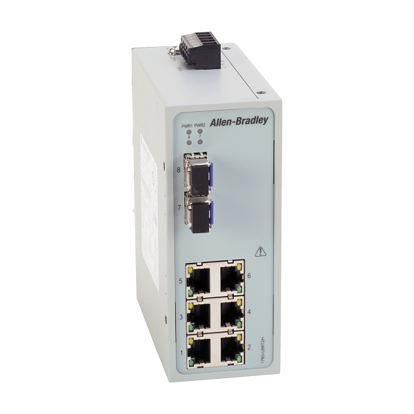 AB Stratix 2000 Unmanaged switch, 6 x 100MB copper ports, 2x 100MB ...
