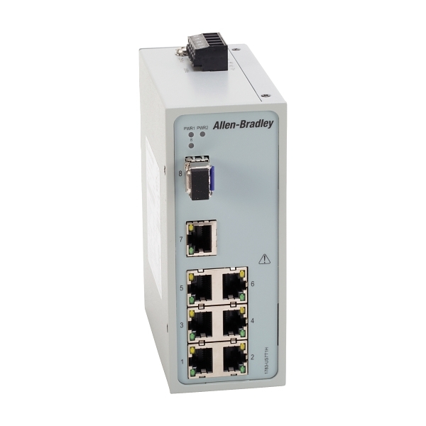 AB Stratix 2000 Unmanaged switch, 7 x 100MB copper ports, 1x 100MB ...