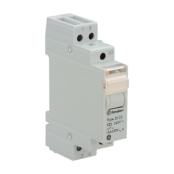 Finder 20 Series Modular Step Relay 16A 48V DC Coil 2 Normally Open ...