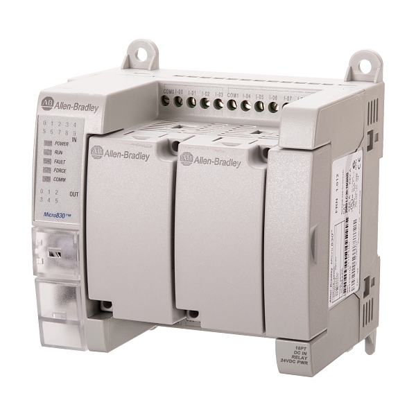 Allen-Bradley Micro830 Controller 10DI 6DO Relay RS232/485 24VDC