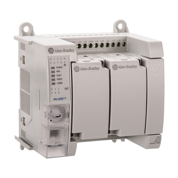 Allen-Bradley Micro830 Controller 10DI 6DO Relay RS232/485 24VDC