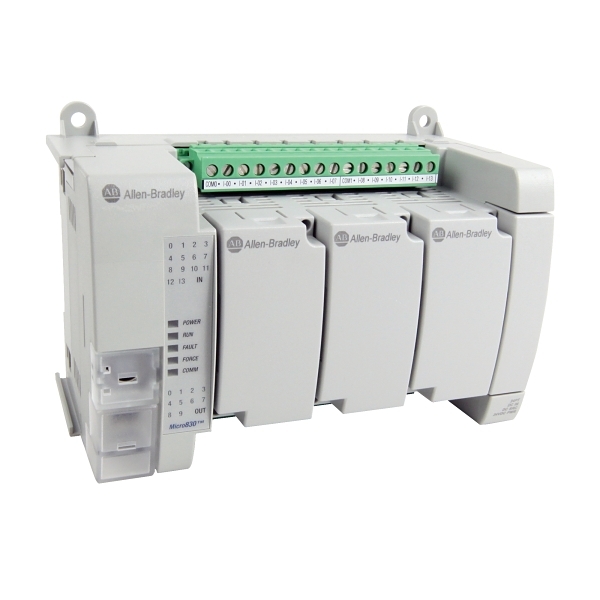 Allen-Bradley Micro830 Controller 14DI 10DO Source RS232/485 24VDC