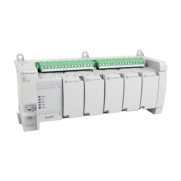 Allen-Bradley Micro830 Controller 28DI 20DO Sink RS232/485 24VDC