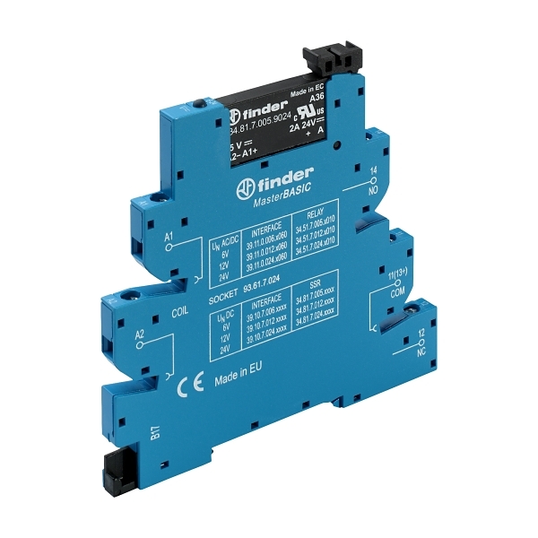 Finder 39 Series Master Basic Solid State Relay 6A 1 NO 6V DC Sensitive ...
