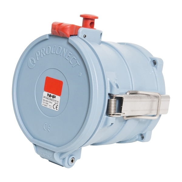 PROCONECT 3PS125 Socket Outlet, 3P+N+E+2p, 150A (AC23 100A) 440V AC