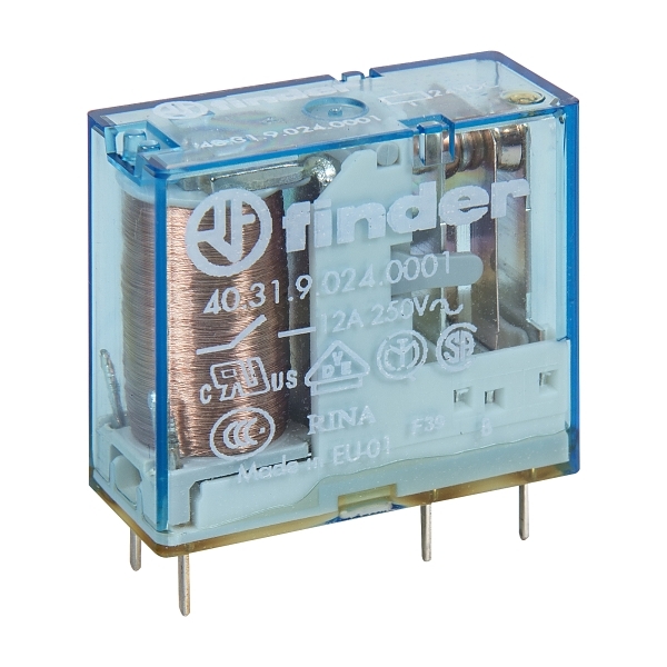 Finder 40 Series Miniature Printed Circuit Board Relay 10A 1 Changeover ...