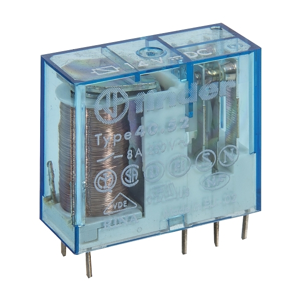 Finder 40 Series Miniature Printed Circuit Board Relay 8A 2 Changeover ...