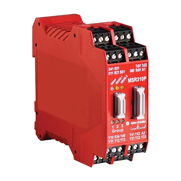 AB 440R MSR Safety Relay Base MSR310P 3 PNP Auxillary Automatic Manual ...