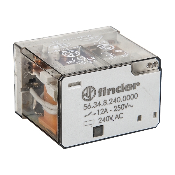 Finder 56 Series Miniature Power Relay 12A 4CO 240V AC Coil