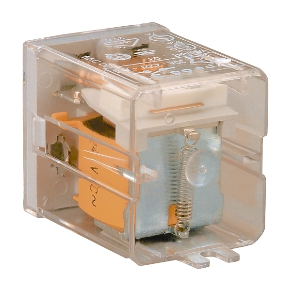 Finder 65 Series Power Relay Flange Mount 20A 6V DC Coil 1NO 1NC Contacts