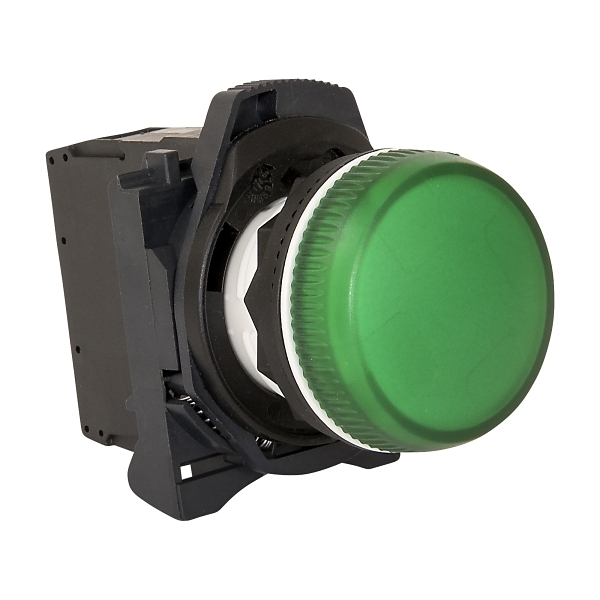 Allen-Bradley 800F Pilot Light 22.5 mm Head Only Round Plastic Green