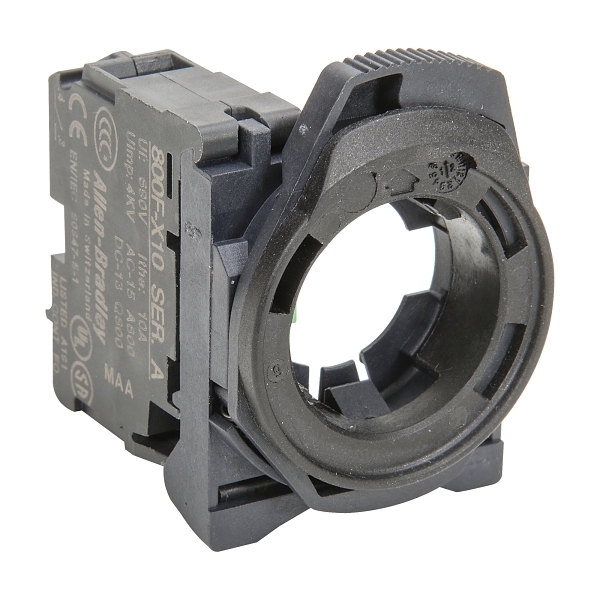 Allen-Bradley 800F Contact Block Plastic Latch Mount Screw 1 N.O. Contact