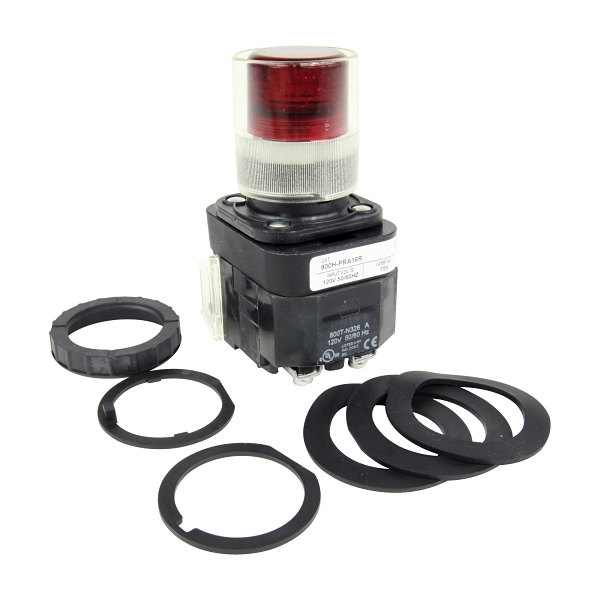 Allen-Bradley 800H Pilot Light 30.5mm Complete Plastic FS NTO LED ...