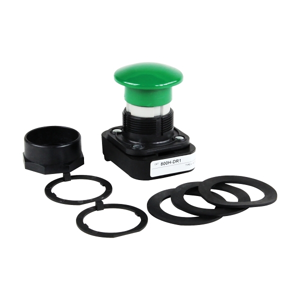 Allen-Bradley 800H Pushbutton 30.5mm Mushroom Head Momentary Non Illuminated Green