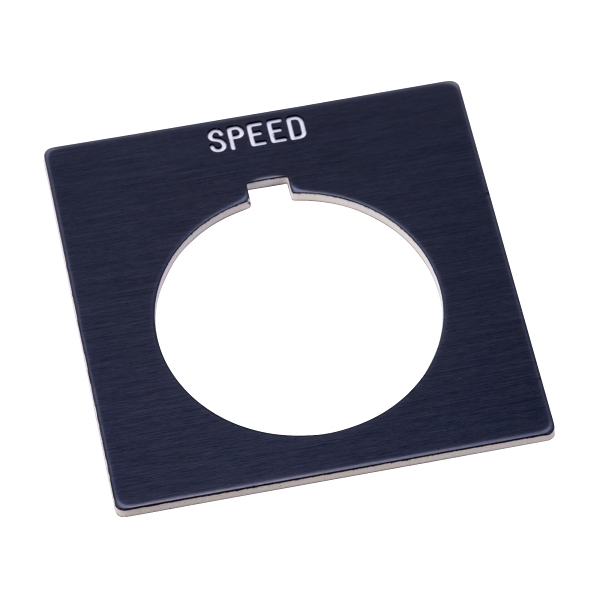 Allen-Bradley 800H Legend Plate 47 X47mm, Standard, SPEED, Grey