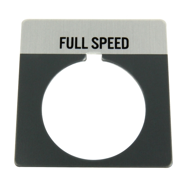 Allen-Bradley 800T Legend Plate 46 x 47mm Gray FULL SPEED for 30.5mm ...