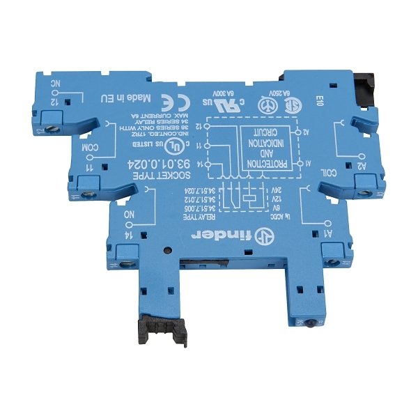 Finder 34 Series Separate Relay Base for 345124V DC Relay