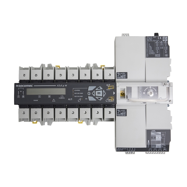 Socomec ATyS M Automatic Transfer Switch - ATyS pM, Advanced Integrated Logic w/ comms, 4 Pole 160A
