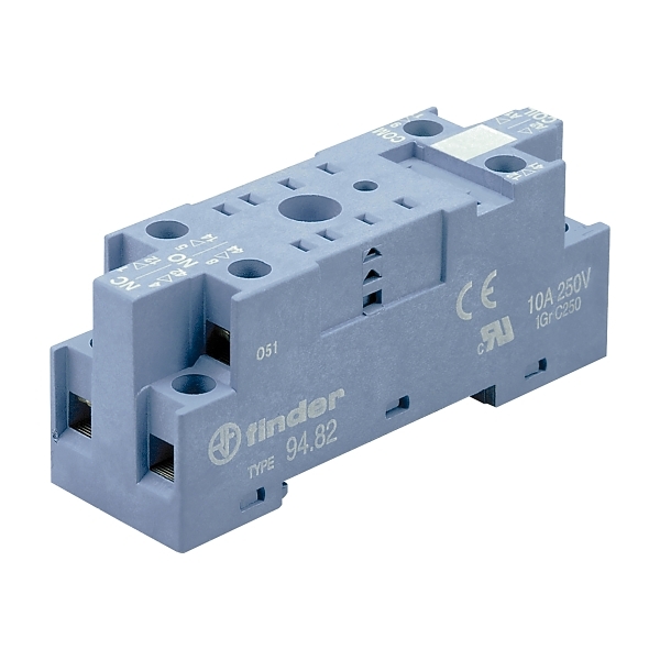 Finder 90 Series Base for 5532 Relays Box Clamp with Metal Clip