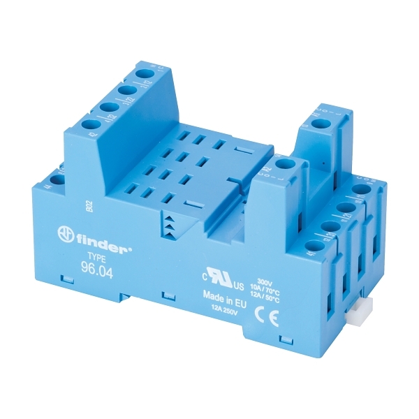 Finder 90 Series Base for 5634 Relays and 9902 LED Relay Box Clamp with ...