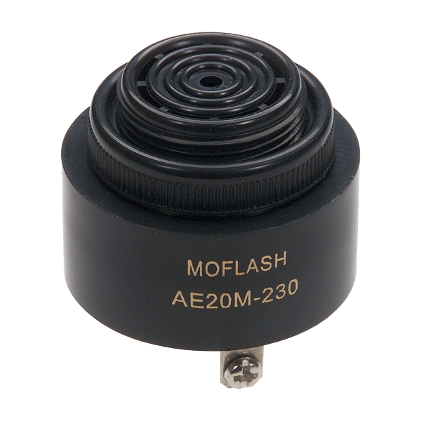 Moflash Buzzer Panel Mount 90dB 50 and 60Hz IP55 24V AC DC