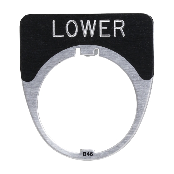 Austrol N100 Legend Plate Lower Black 41 x 45mm Medium to suit N100 ...