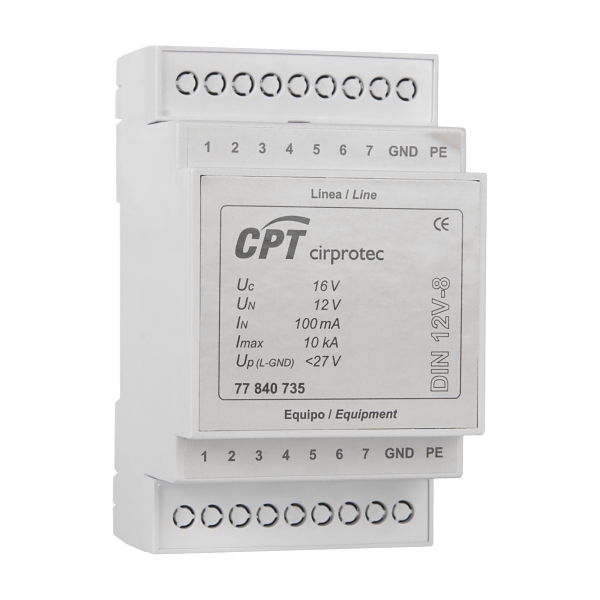 Cirprotec Final Diverters SPD Analogue 12V 7 Wires