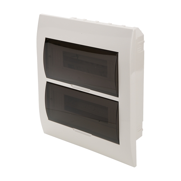 NHP MOD6 CSB Insulated Loadcentre 24 Way Din Flush Door Transparent
