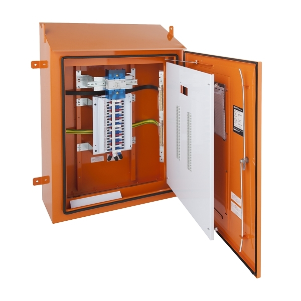 NHP Concept Tough Panelboard Size 2 1000mm DinT 36 Way Orange