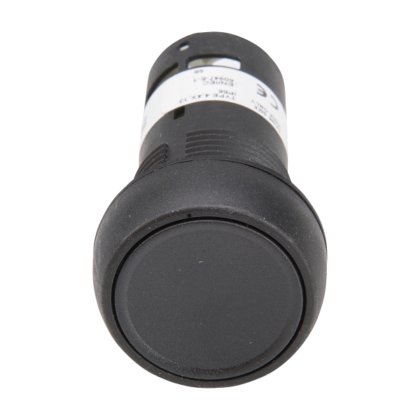 Sprecher and Schuh D7 Pushbutton 22.5mm Monolithic Flush 1 NO Black