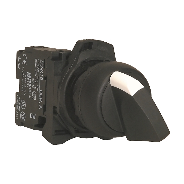Sprecher and Schuh D7 Selector Switch 22.5mm Complete Plastic STD BLK ...