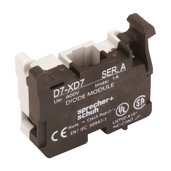 Sprecher and Schuh D7 Diode Block for D7 Lamp Test for 22.5mm Operators