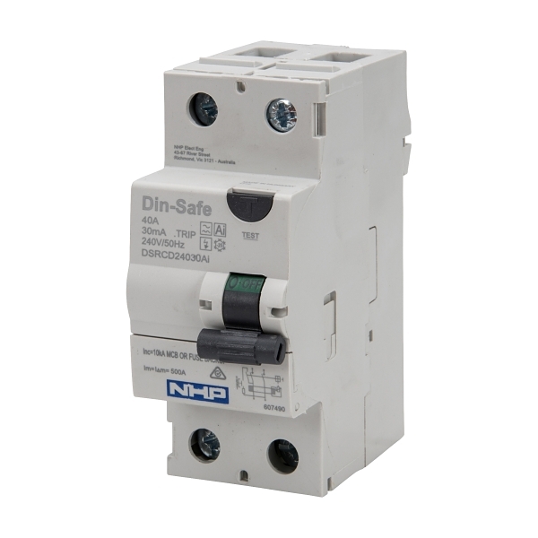NHP DIN-T Residual Current Circuit Breaker RCCB 1Pole and Neutral 63A ...