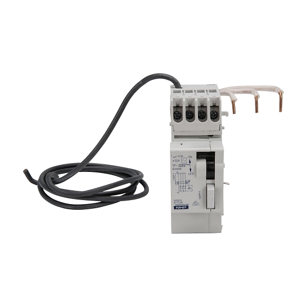 NHP DIN-T DINSAFE Residual Current Devices Add on module Clip On 3Pole ...