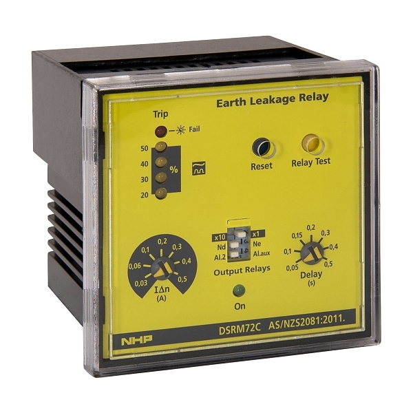 IME Earth Leakage Relay 2081 Mining Panel Mount 72 x 72mm 240V Ac 0 03Ma 5A