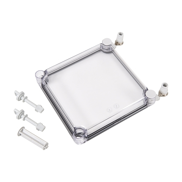 Fibox EK Cover suits 380 x 190mm Base 30mm High with Hinges Clear