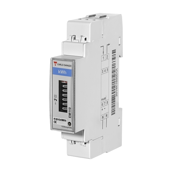 Carlo Gavazzi EM11 EM110 Direct Connect Meter 45A Single Din Basic kWh