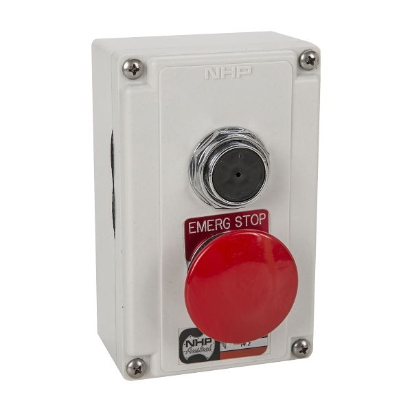 Austrol N100 Pushbutton Station Polyester E stop 54mm 1 Guarded ...