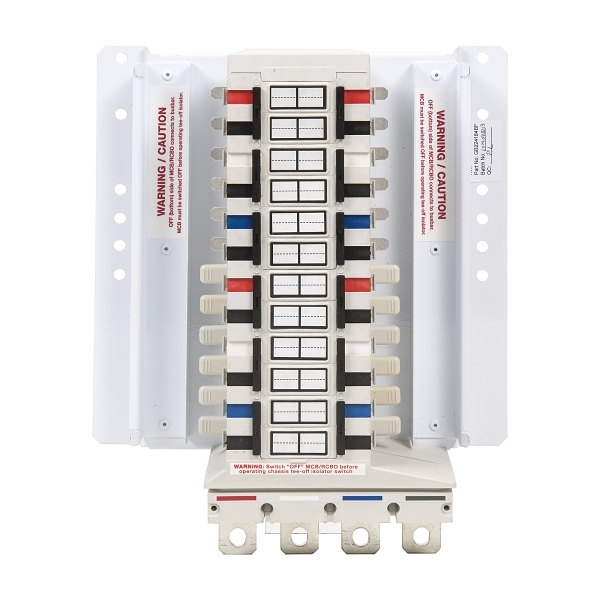 NHP POWERMAX GB Isolation Busbar Chassis DINT 250A 24 Way 4Pole Bottom ...