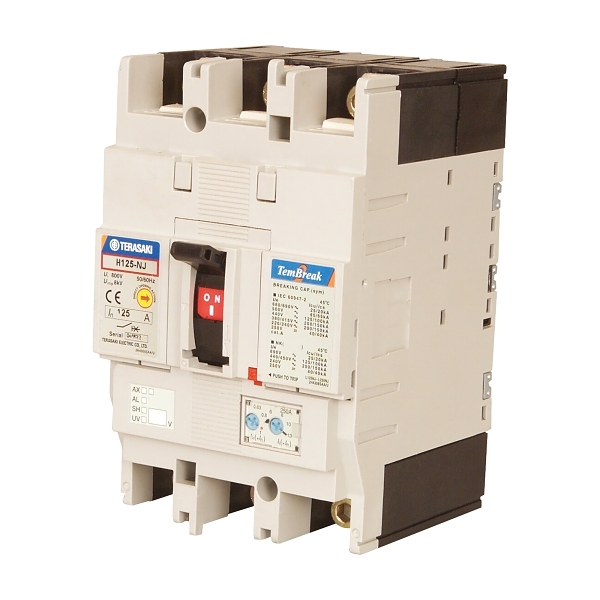 Terasaki TemBreak 2 MCCB 125 Frame 125kA 3P 50A Thermal Magnetic