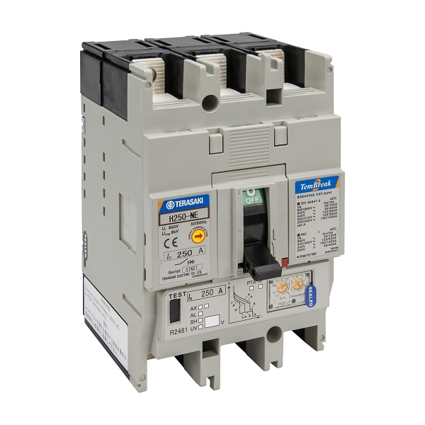Terasaki TemBreak 2 MCCB 250 Frame 125kA 3P 250A Electronic