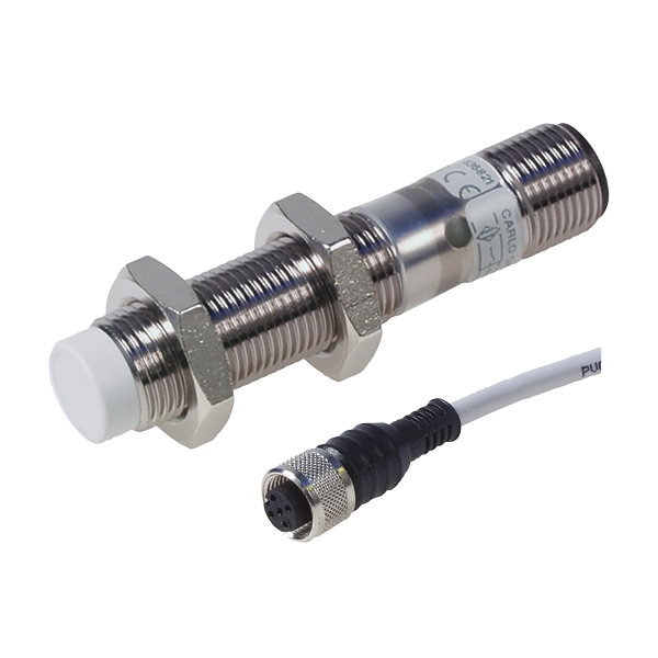 Carlo Gavazzi Inductive Proximity Nickel Brass M12 2 Wire DC NO Output 8mm Sense plus 5m M12