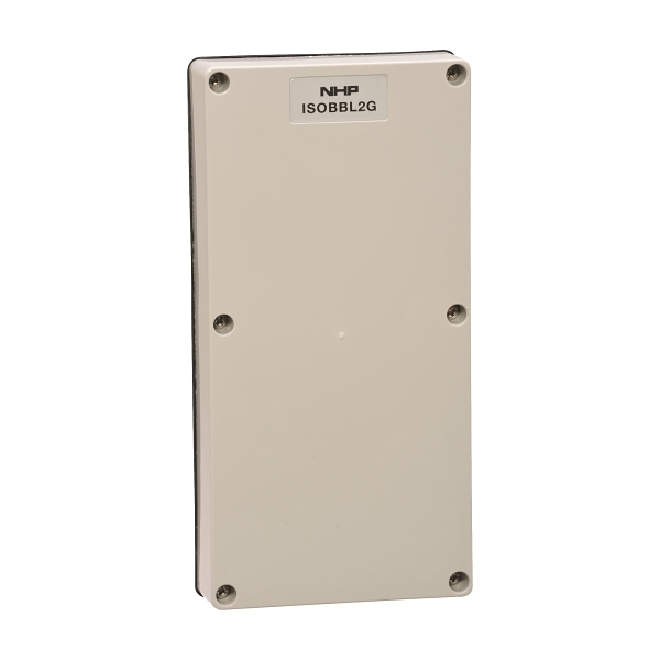 NHP ISO Cover - Blank, 2 Gang - 38mm depth, Grey