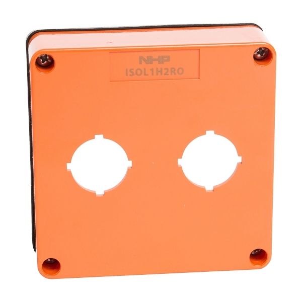 NHP ISO Cover - Cutout (2 x 22 5mm), 1 Gang - Shallow D38mm, Resistant ...