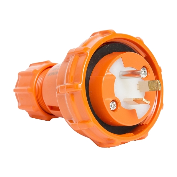 NHP ISO Plug - Straight, 2 Flat Pins 1 Round Earth, 10A 250V AC ...