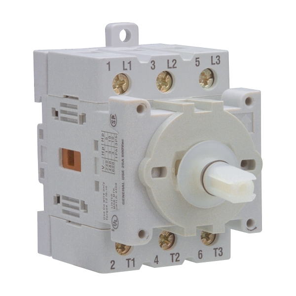 Sprecher and Schuh L7 Switch Body 3 Pole Off On 25A Base Mount