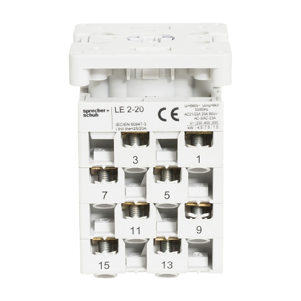 Sprecher and Schuh L2 Cam Switch Switch Body 4 Pole Changeover with Off ...